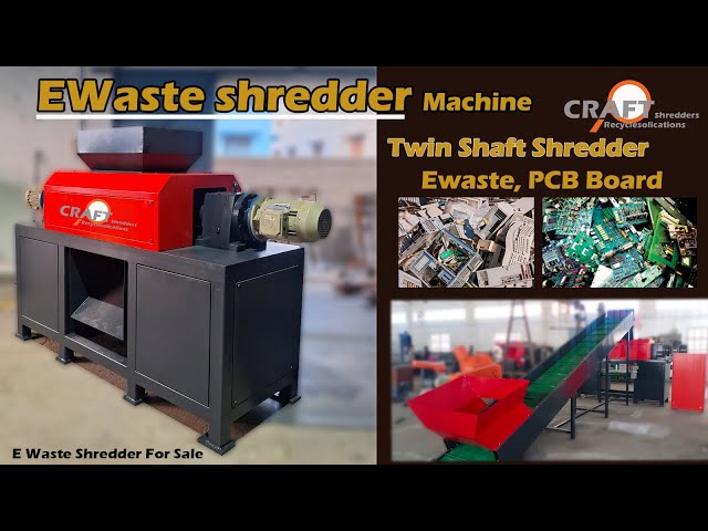 Waste Shredder Machine - 5HP Double Shaft Organic Waste Shredder ...