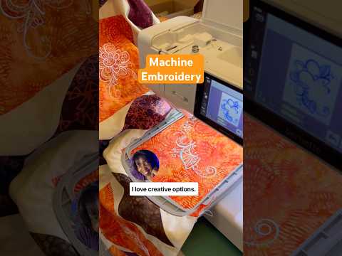 Machine Embroidery on the bernette 79 #embroidery #sewing #quilting