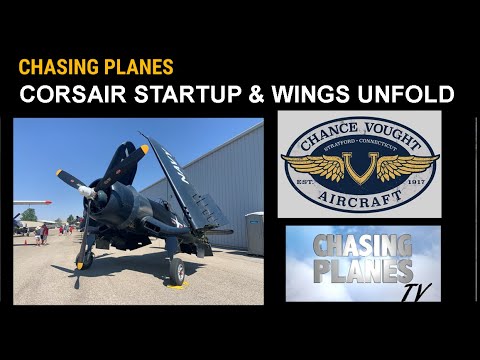 Corsair Startup and Wings Unfold