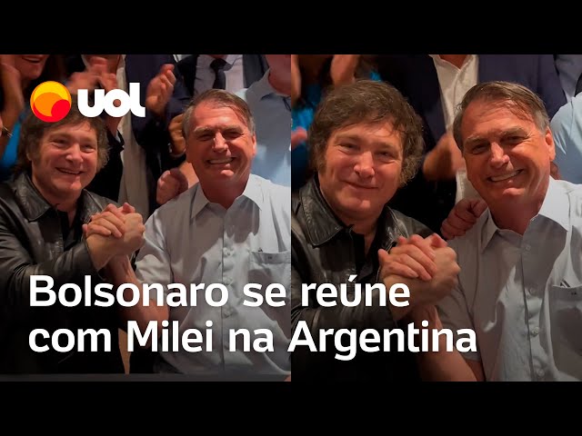 Bolsonaro se reúne com Javier Milei na Argentina antes de posse
