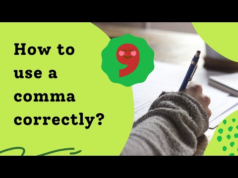 How to use commas correctly?| Immersive English