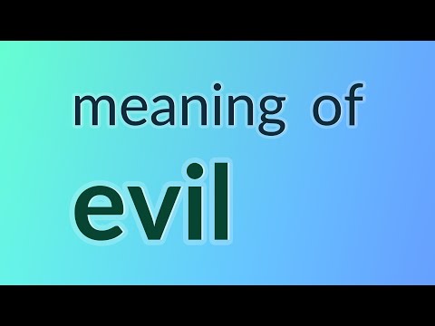 Evil - 124 English Vocabulary Flashcards