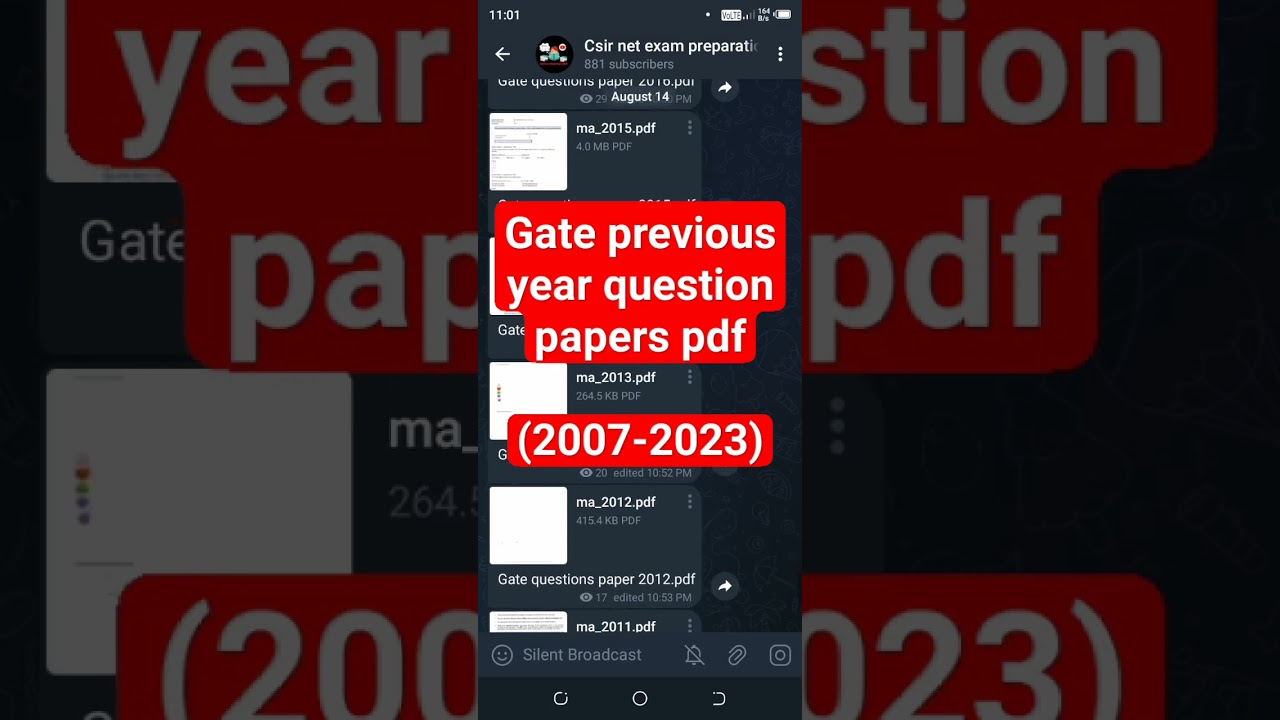 gate previous year question papers PDF (2007-2023)