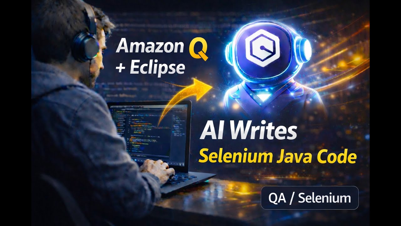 Amazon Q in Eclipse | AI Writes Java & Selenium Code for You | AI Coding in Eclipse for Testers