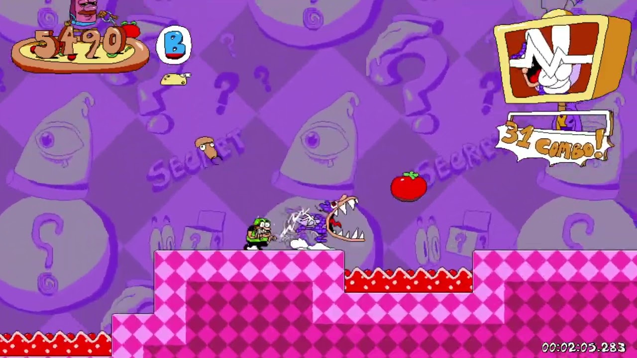 pizza tower fast fall demonstration
