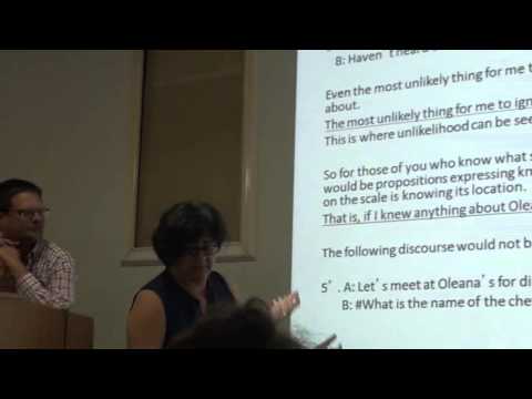 The 'Even' Talk by Sabine Iatridou and Sergei Tatevosov