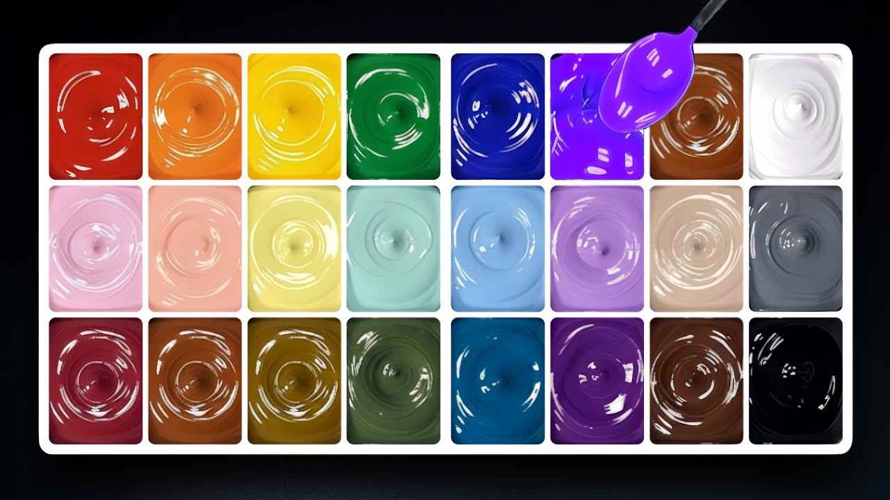 You Won't Believe These 24 Colors Came from Just 5! || Moon Art