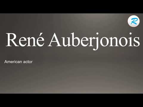 How to pronounce Rene Auberjonois