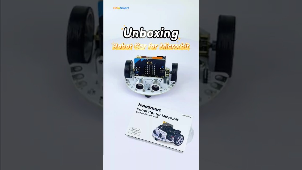 From Unboxing to Coding 🚗Watch how easy it is to assemble the Microbit Robot Car #shorts #microbit