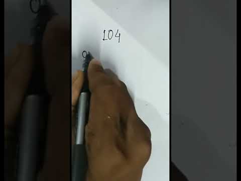 how to write number 104 (Day-104)(14-04-22) #shorts #short #shortvideo