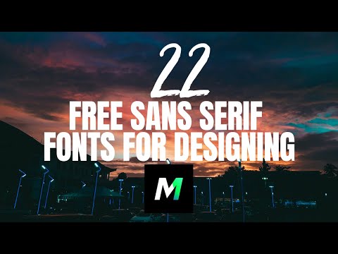 22 FREE SANS SERIF FONTS FOR DESIGNING