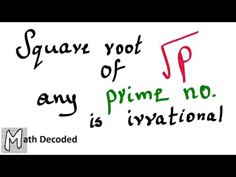 square roots of prime numbers are irrational