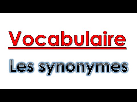 les synonymes
