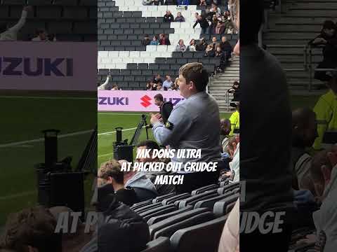 MK Dons Ultra At Packed Out Grudge Match! Dons vs Wimbledon #mkdons #wimbledon #facup #football