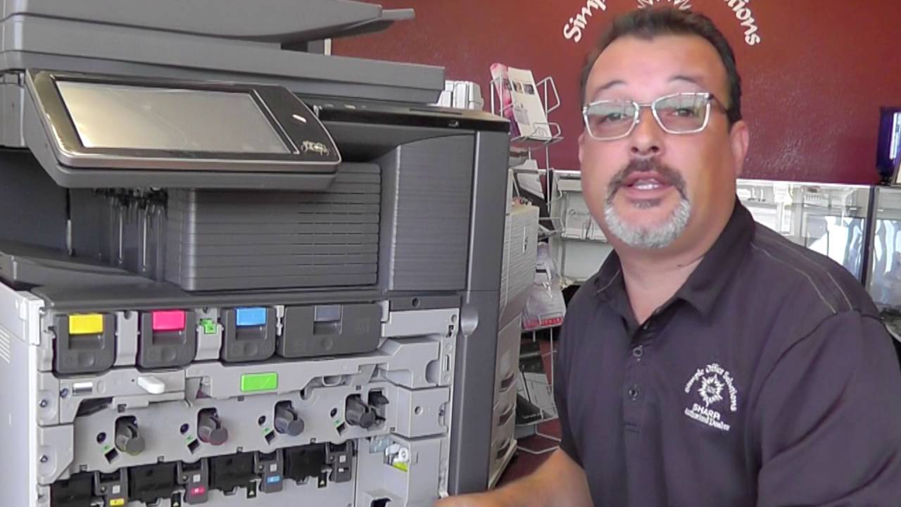 Sharp Color Copier Making White Lines On Copies?