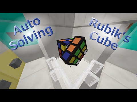 Auto-solving Rubik's Cube 3x3x3 (Ugocraft) Minecraft Map