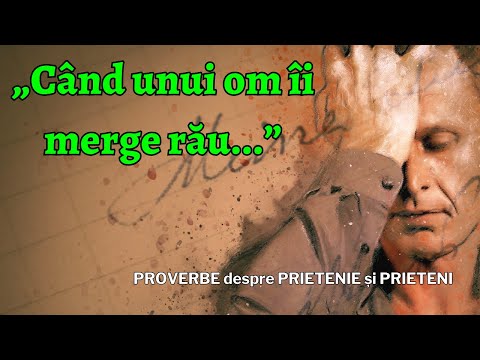 CUM să îți alegi PRIETENII II Proverbe despre PRIETENIE și PRIETENI