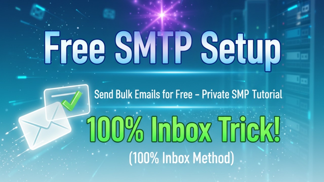 Send Bulk Emails for Free – Private SMTP Tutorial (100% Inbox Method)