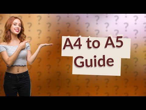What is the half of A4 size paper?