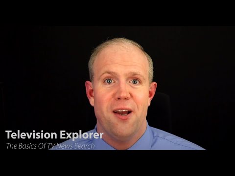 GDELT Tutorial: Getting Started With The Television Explorer