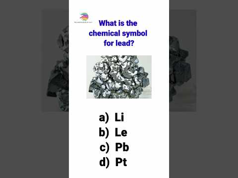 what is the chemical symbol for lead #youtubeshorts #ytshorts #shorts