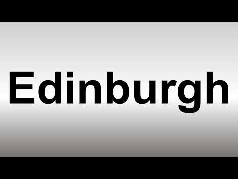 How to Pronounce Edinburgh