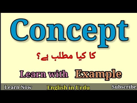 Concept Meaning in Urdu