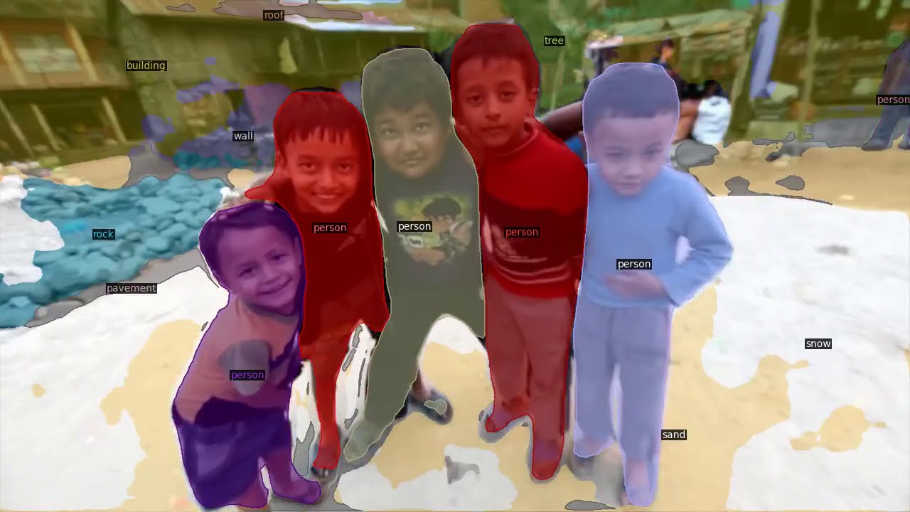 Panoptic segmentation using MaskRCNN Detectron2 Model