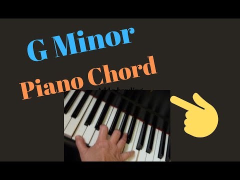 How to Play G Minor Chord Piano Tutorial Easy Beginner
