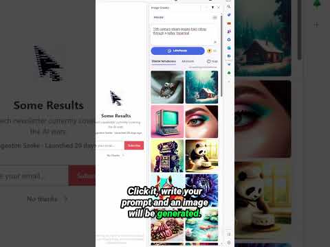 Create image with AI in MS Edge!