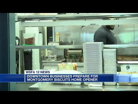 Businesses prepare for Montgomery Biscuits home opener