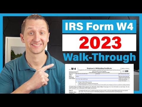 How to fill out the IRS Form W4 2023