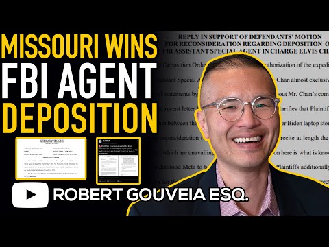 Missouri WINS Deposition of FBI Special Agent Elvis CHAN in Big Tech Collusion Lawsuit ...