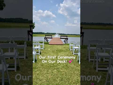 Wedding Ceremony on Our Dock!