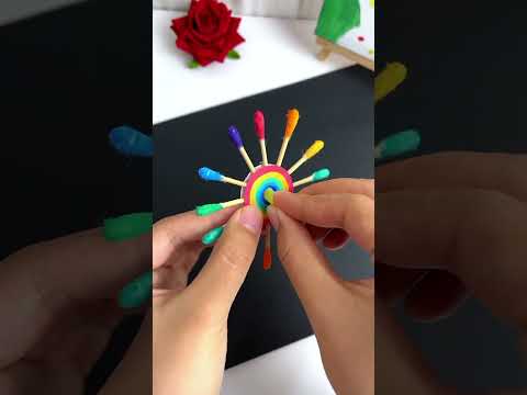rainbow wheel/ colour recogination school activity #youtubeshorts #diy #art #origamicraft