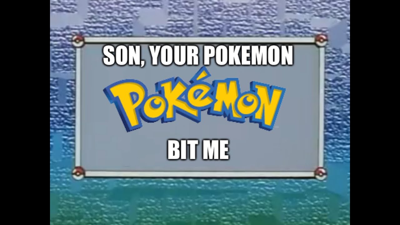 Son, your Pokémon bit me