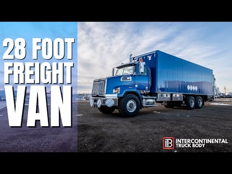 28’ Freight Van w. BigMax Crane! - Intercontinental Truck Body (ITB)