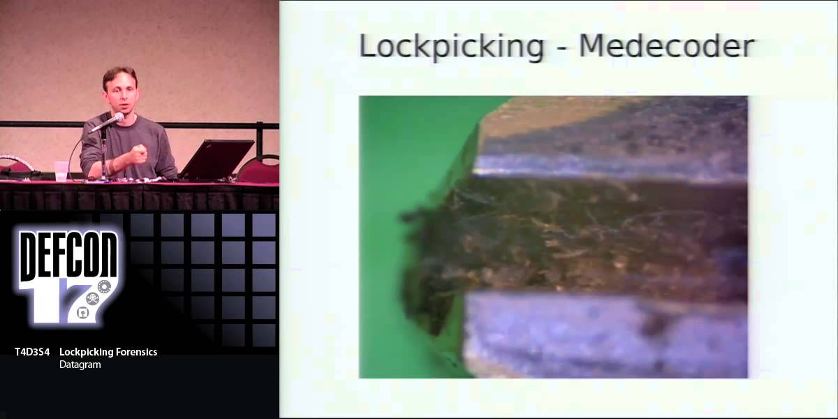 DEF CON 17 - Datagram - Lockpicking Forensics