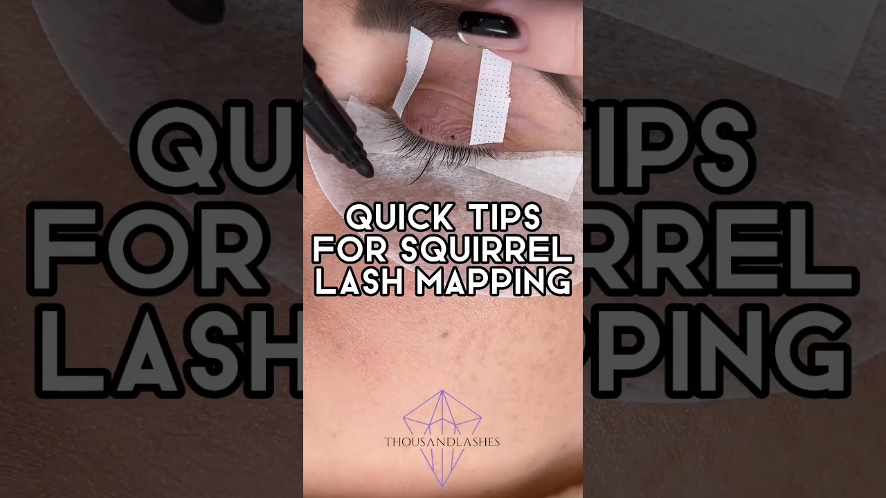 Lash Tips for Squirrel Lash Mapping #lashartist #lashcommunity #lashtips