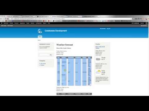 Drupal 7 Weather Module - Daily Dose of Drupal episode 153
