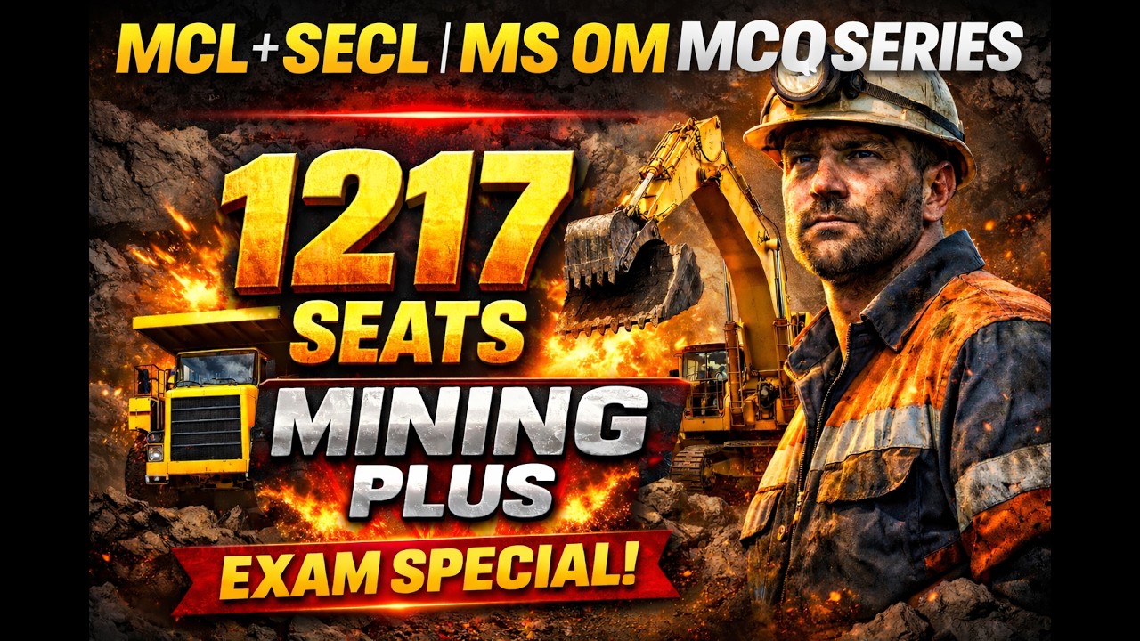 Underground Mining MCQs | 100% Exam Focused Questions & Answers | Mining Plus