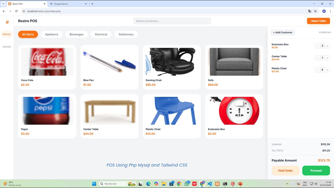 Build a Professional POS Using Gemini AI. No Coding, Just Copy Paste | Php Mysql Tailwind