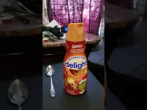 International Delight Grinch Gingerbread 🫚 Cookie 🍪 Dough Coffee Creamer ☕️