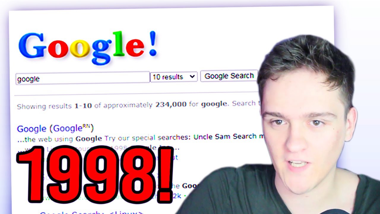 You Can See GOOGLE IN 1998? (Easter Egg!)