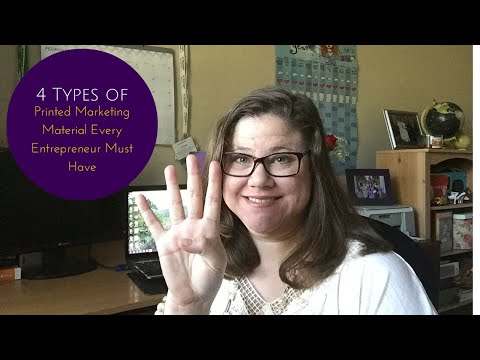 4 types of printed marketing material every entrepreneur must have
