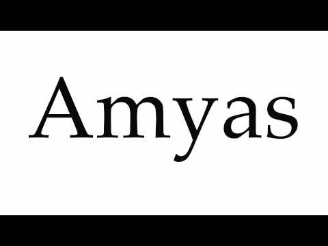 How to Pronounce Amyas