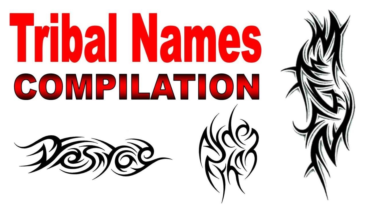 Tribal Names Tattoo Designs Compilation - by Jonathan Harris