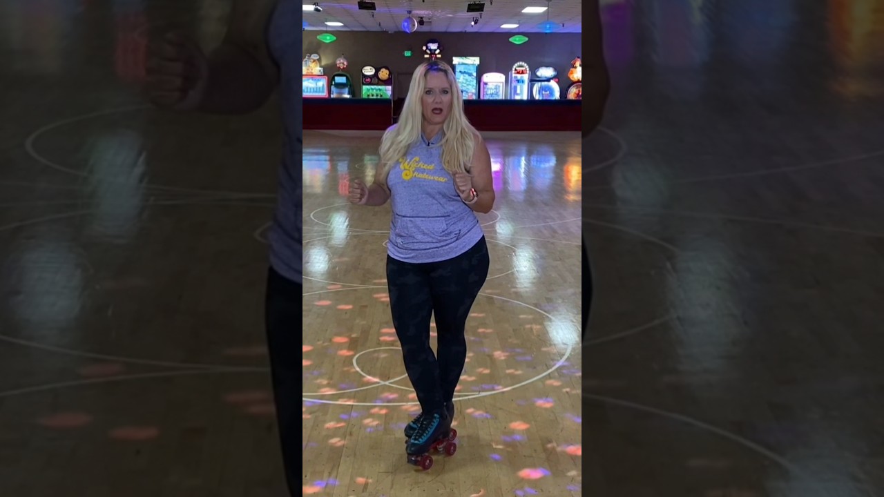 FINALLY LEARN THE DOWNTOWN ON ROLLER SKATES! Full length video up on my YouTube! #howtorollerskate