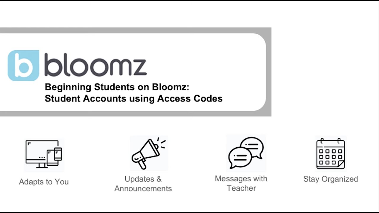 Students with Access Codes || Beginning with Bloomz