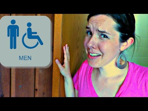 🚽She's in the MENS ROOM😳